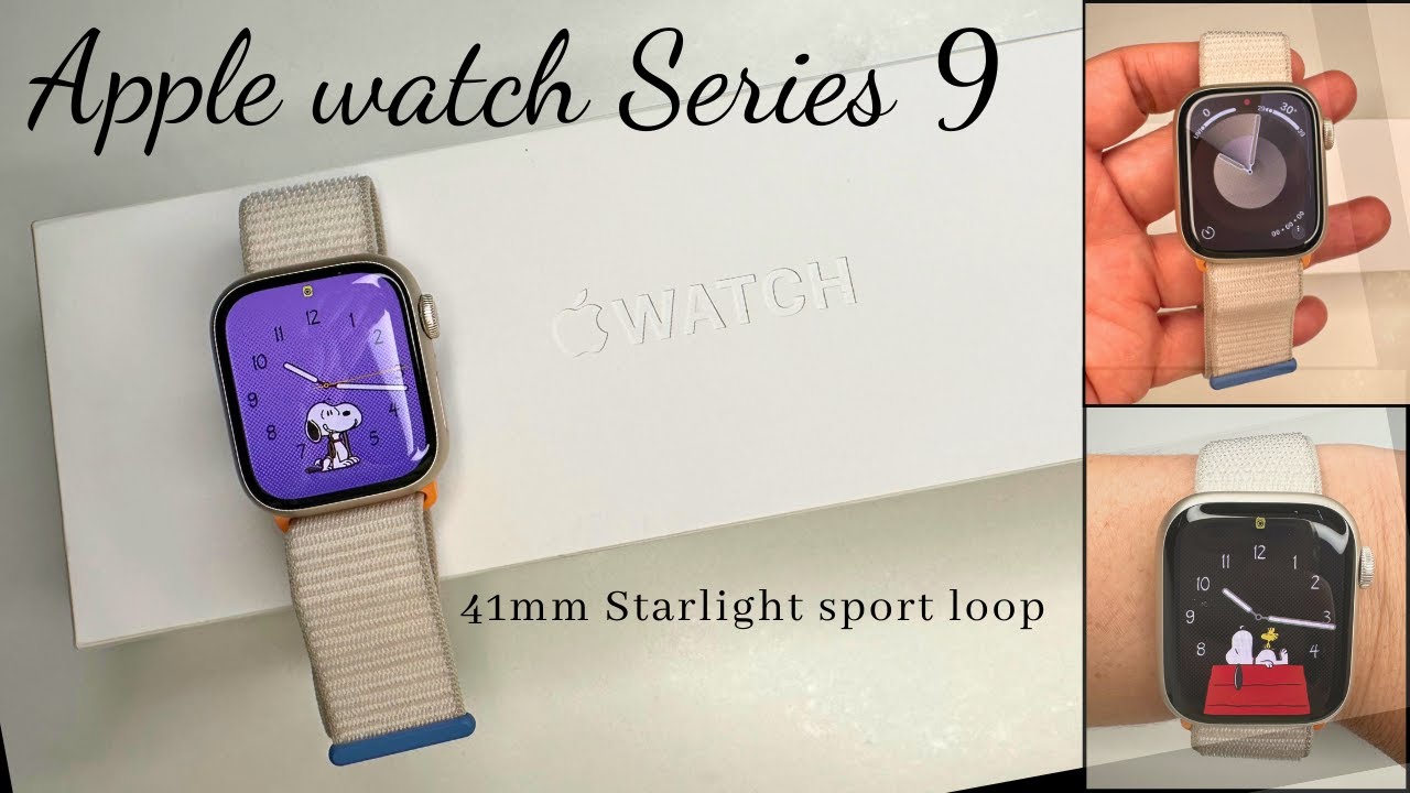 Unboxing Apple Watch Series9 41mm Starlight Aluminum case with Sport ...