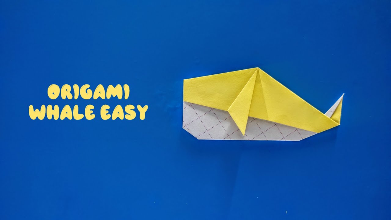 Origami Whale Easy | How To Fold Origami Whale Easy | Bee Origami - YouTube