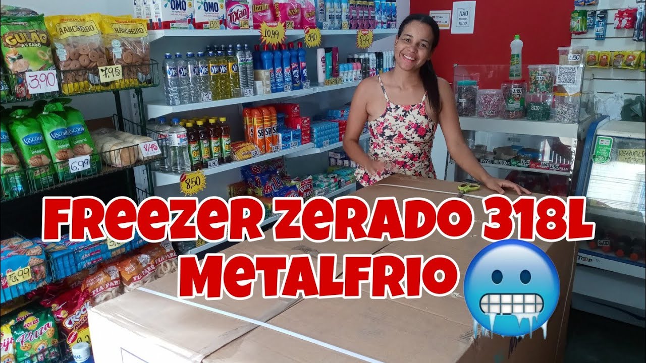 COMPREI UM FREEZER HORIZONTAL EXPOSITOR 400L NF40S METALFRIO PRA ...