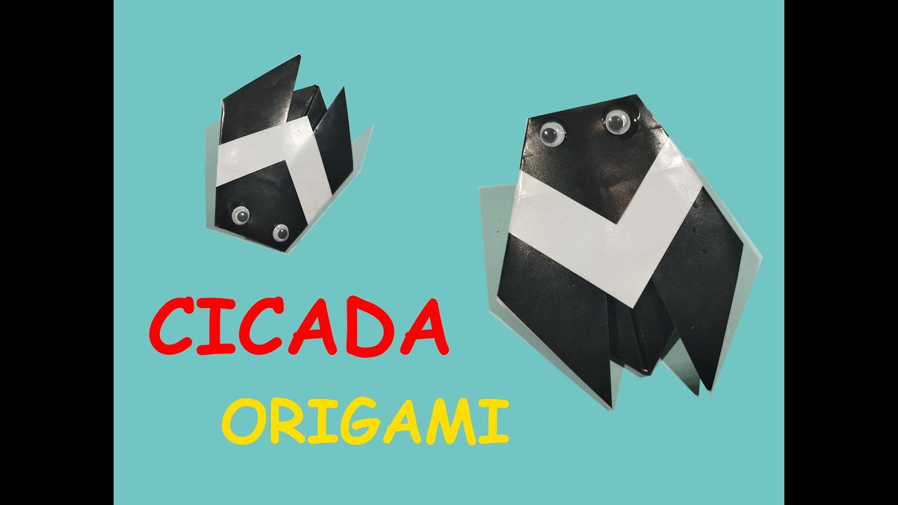 MAKE SIMPLE CICADA ORIGAMI - YouTube