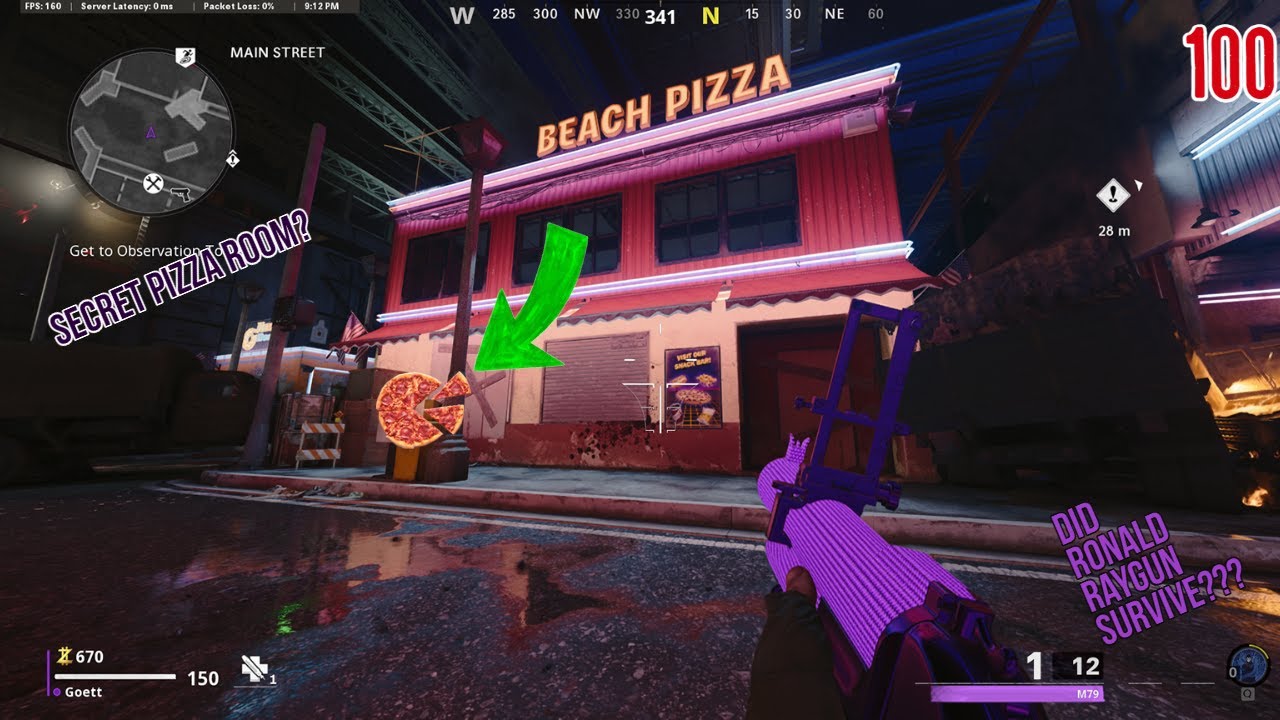 Is the PIZZA ROOM the best spot for round 100??? (Getting Zombies Dark ...