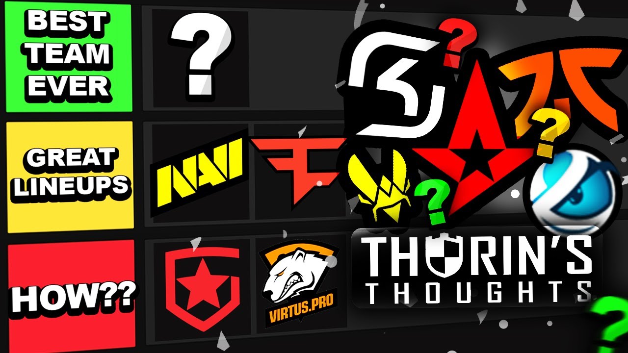Tier List of CS:GO Major Winning Teams - Thorin's Thoughts - CSGO - YouTube
