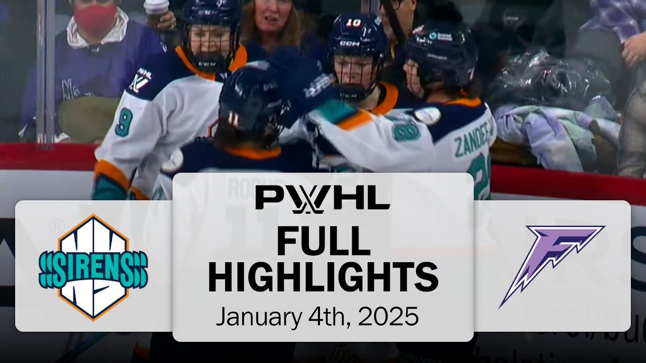 Pwhl Highlights New York Sirens Vs Minnesota Frost January 4 2025 Youtube