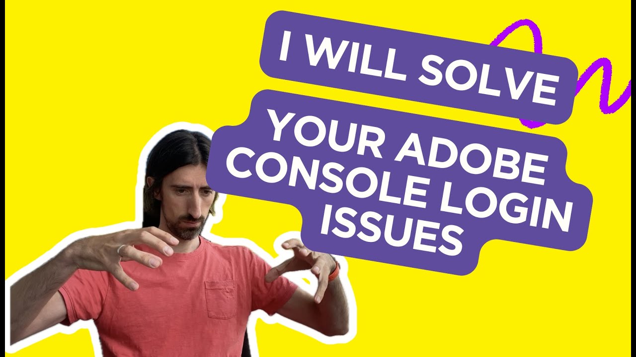 How to work with Adobe Console Login and solve all your issues. - YouTube