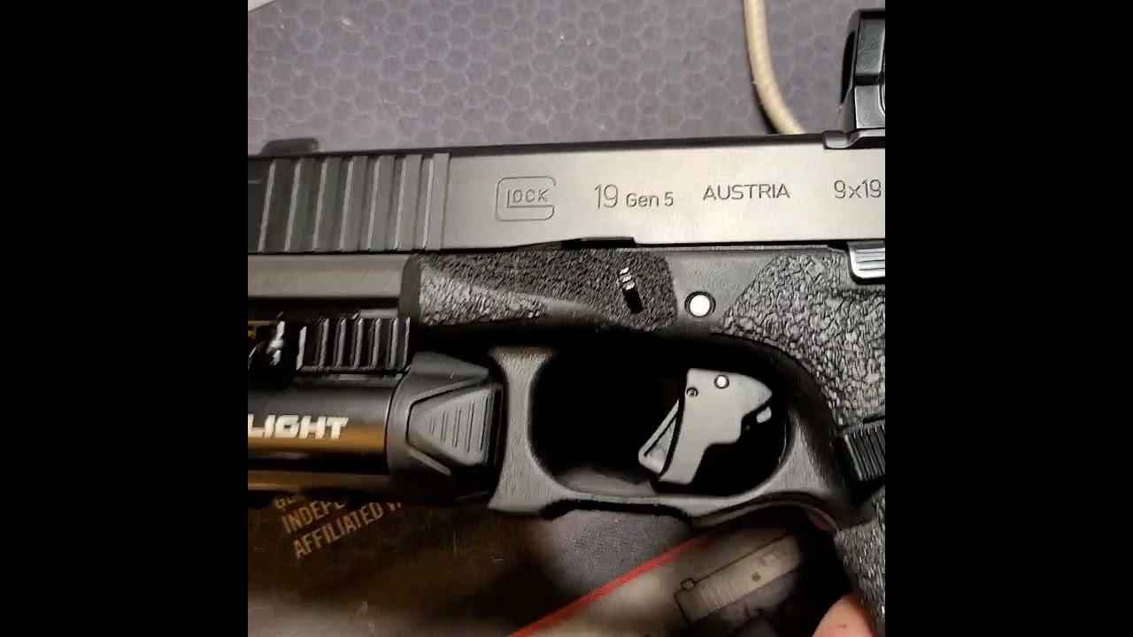 glock 19 gen 5 double undercut and gas peddles is a must! - YouTube