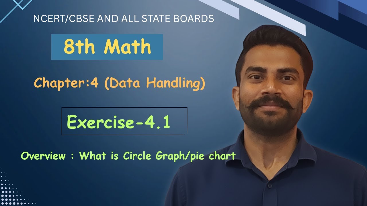 8th Math Exercise: 4.1 Overview - what is pie Chart ? || Chapter-4 ...