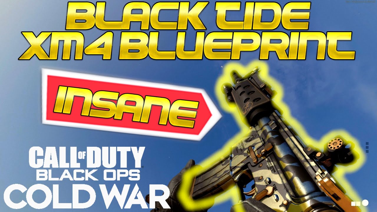 Black Ops : Cold War - INSANE BLACK TIDE XM4 BLUEPRINT REVIEW ...