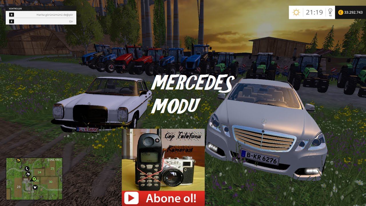 FARMING SIMULATOR 15 MERCEDES MODU - YouTube