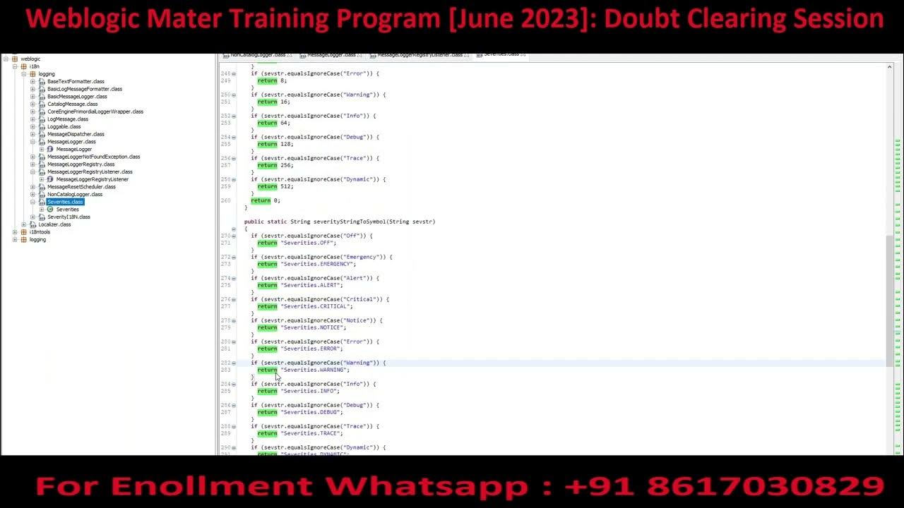 Weblogic API || Weblogic Doubt Clearing Session June 2023 - YouTube