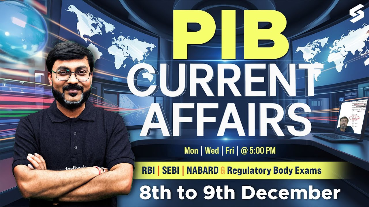 PIB Current Affairs | PIB Manish Sir | PIB for RBI, NABARD, SEBI Grade ...