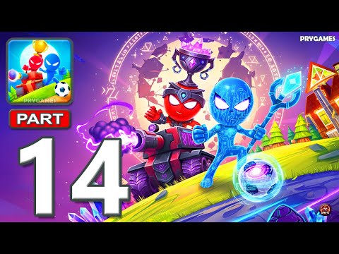 Stickman Party - Gameplay Walkthrough Part 14 - 2 3 4 Free MiniGames Tournament Mode New Update