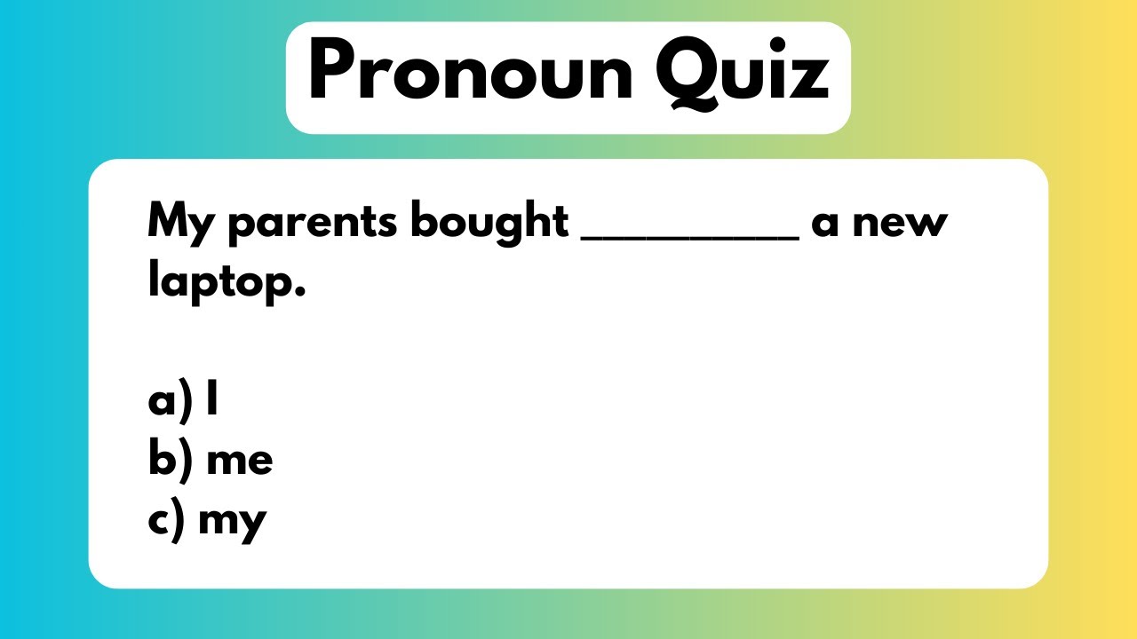 30 Pronoun Quiz | English Grammar Quiz (Check your grammar knowledge ...