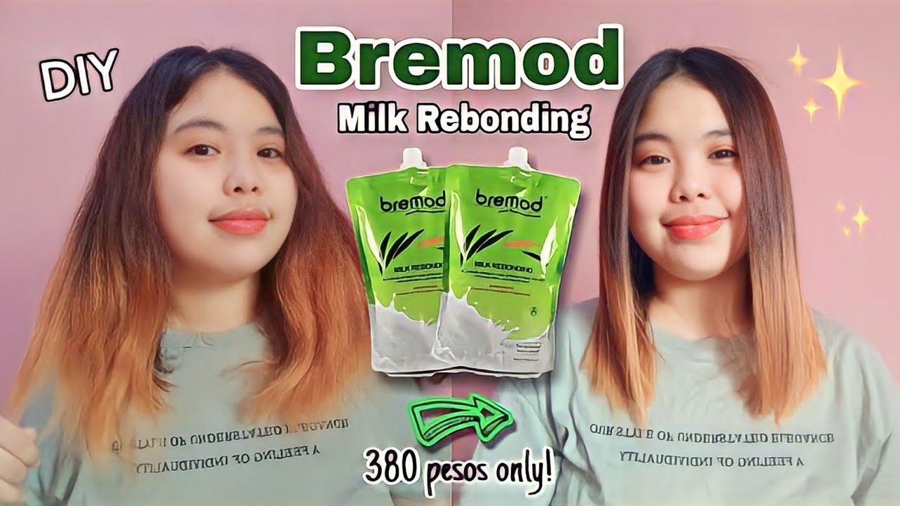 HOW TO REBOND HAIR AT HOME using Bremod Milk Rebonding (DIY) - Shaina ...