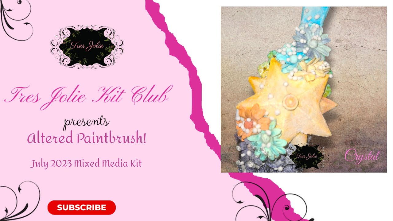 Altered Paintbrush - July 2023 Mixed Media Kit - YouTube