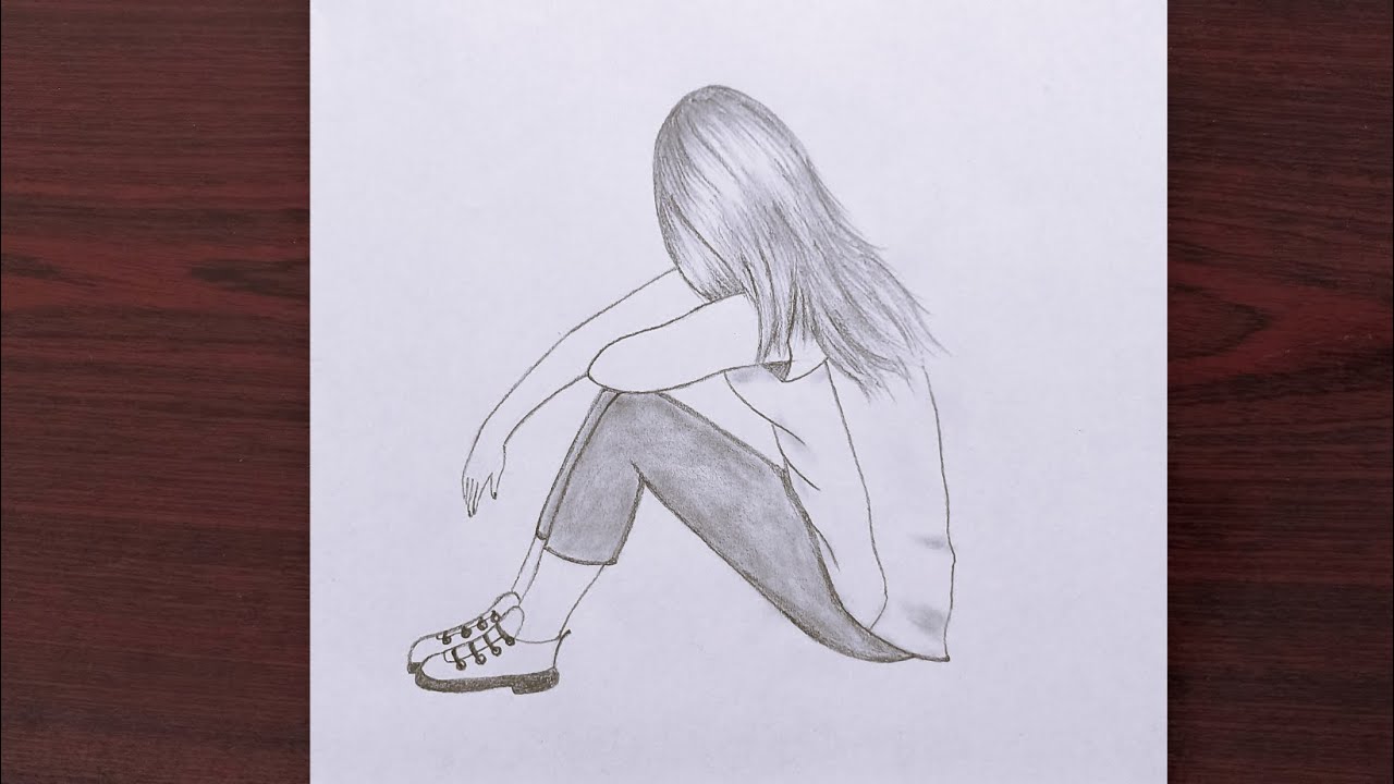 How To Draw A Said Girl For Beginners || Kolay karakalem çizimler ...