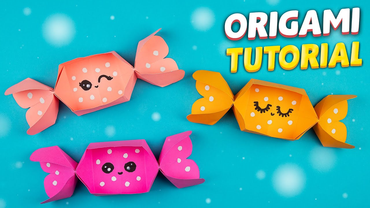 Origami candy box tutorial | How to make cute candy box | Paper craft ...