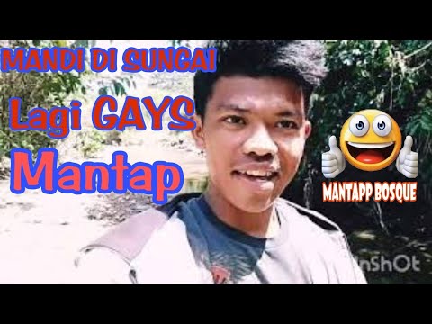 MANDI DI SUNGAI YANG AIRNYA BEGITU JERNIH.#mandi #sungai