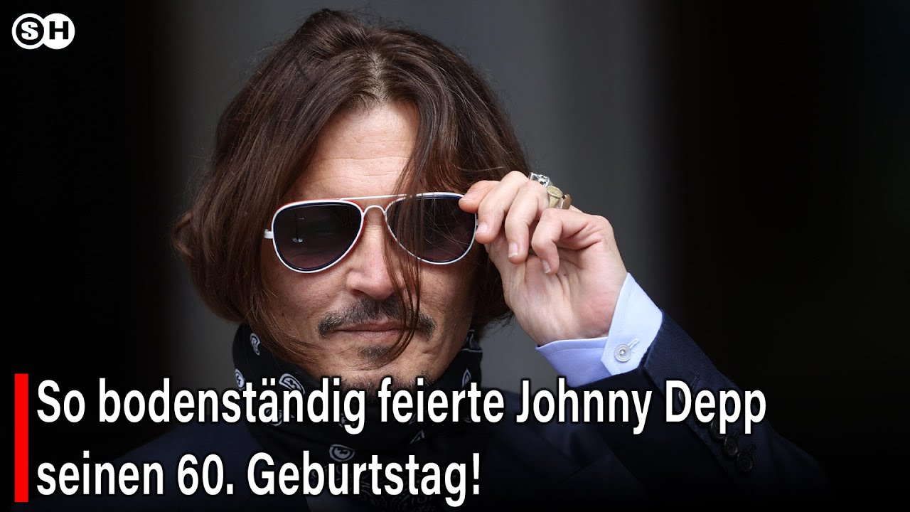 So bodenständig feierte Johnny Depp seinen 60. Geburtstag! #germany # ...