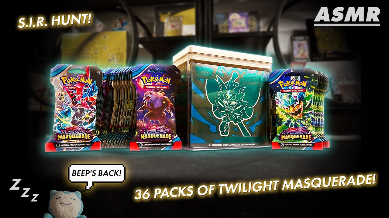 *ASMR* Opening 36 Twilight Masquerade Packs w/ Beep 🌙💤 (Soft Spoken ...