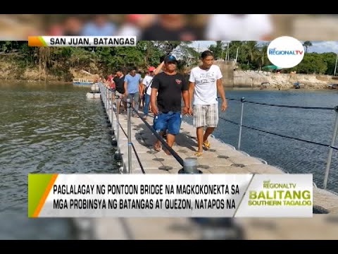 Balitang Southern Tagalog: Floating Bridge - YouTube