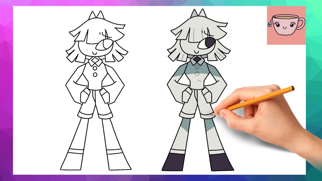 How To Draw Claire from Fundamental Paper Education | Easy Drawing ...