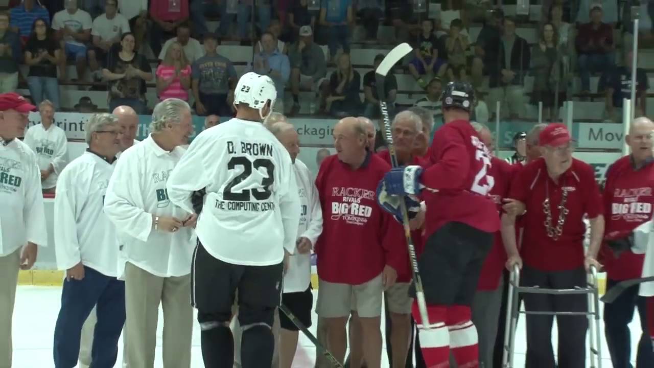 2015 Racker Rivals Big Red Hockey Game Highlights - YouTube