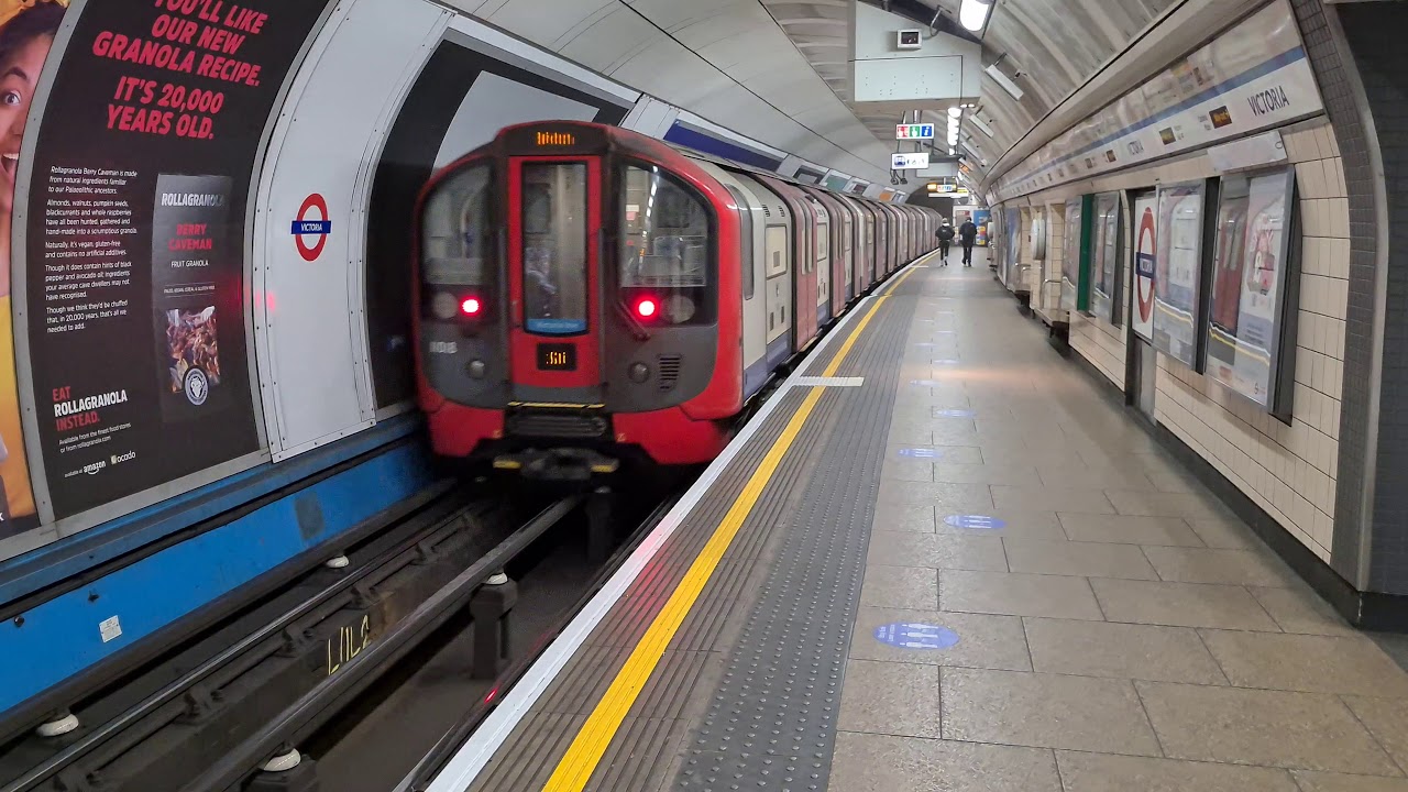 Victoria Line 2009TS 11018 Departing Victoria - YouTube