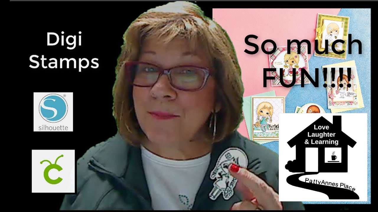Digi Stamps in Silhouette Studio for CRICUT and CAMEO - YouTube