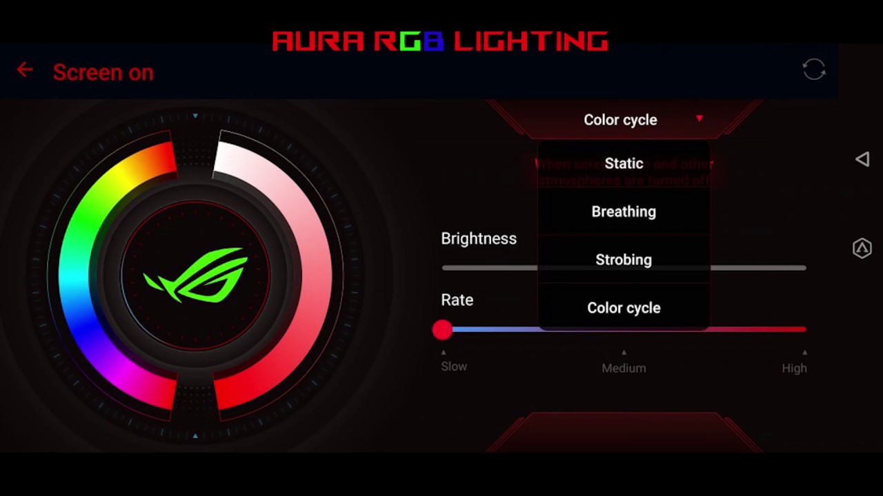 AURA RGB Lighting ROG Phone 2 - YouTube