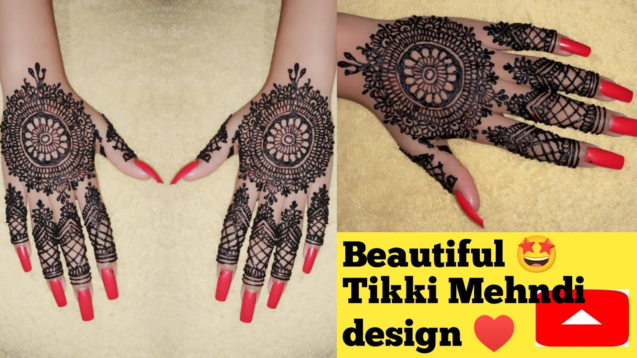 Beautiful Mehndi Bunch Design 2023|| Latest Gol Tikki Mehndi Design ...