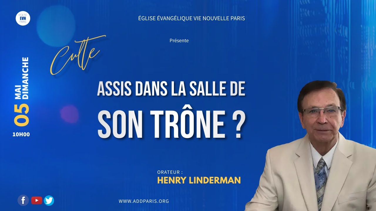 Assis dans la salle de SON TRÔNE ? | Pasteur Henry LINDERMAN - YouTube