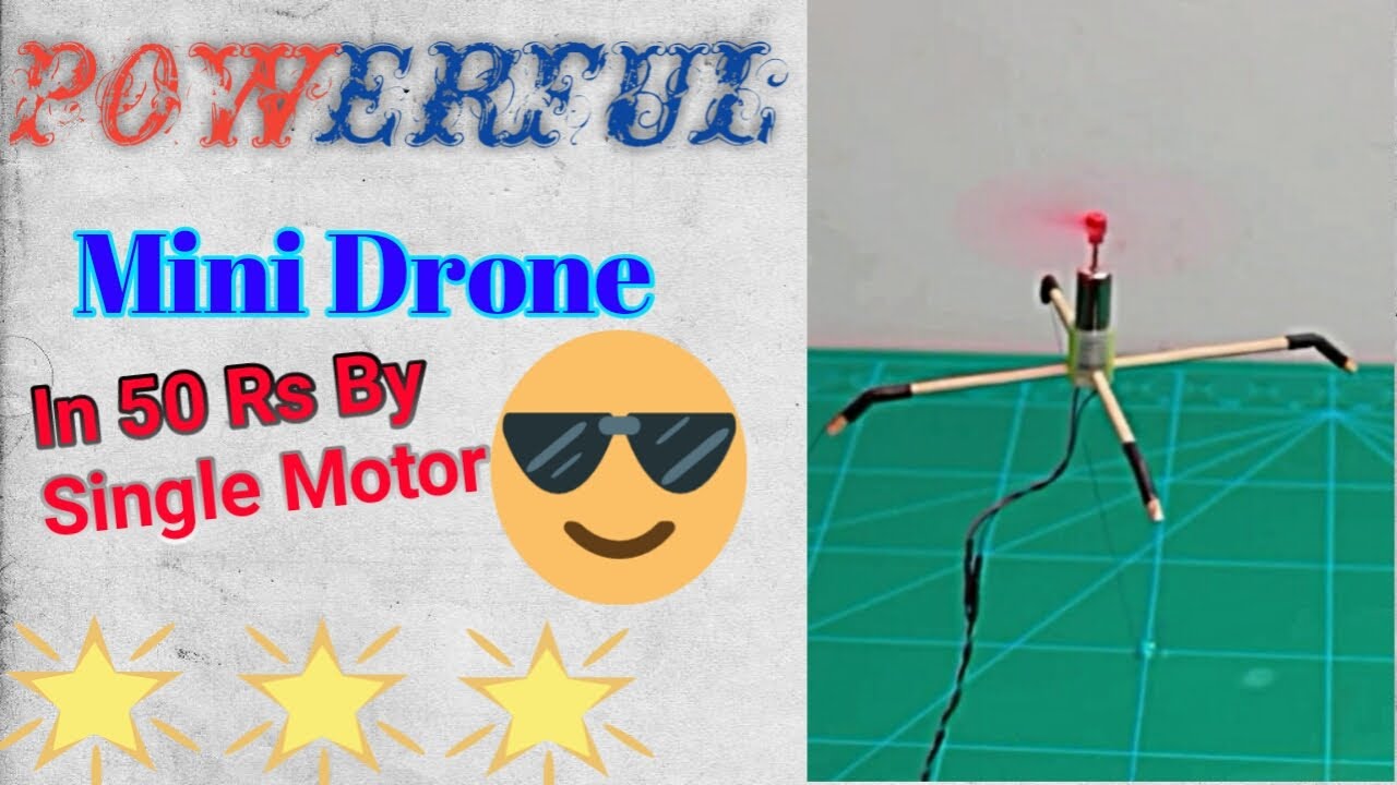 How Can We Make A Mini Drone.Mini Drone at Home By Waste Material.Very ...