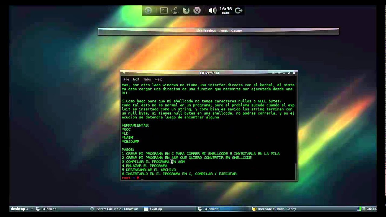 Shellcode on linux, Crea tu shellcode apartir de asm - YouTube