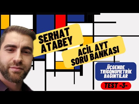Üçgende Trigonometrik Bağıntılar Test -3- | 2023 ACİL MATEMATİK AYT SORU BANKASI ÇÖZÜMLERİ