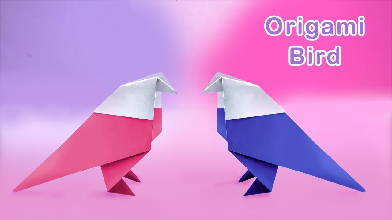 Origami Paper Bird/how to make paper pigeon easy/easy step-by-step ...