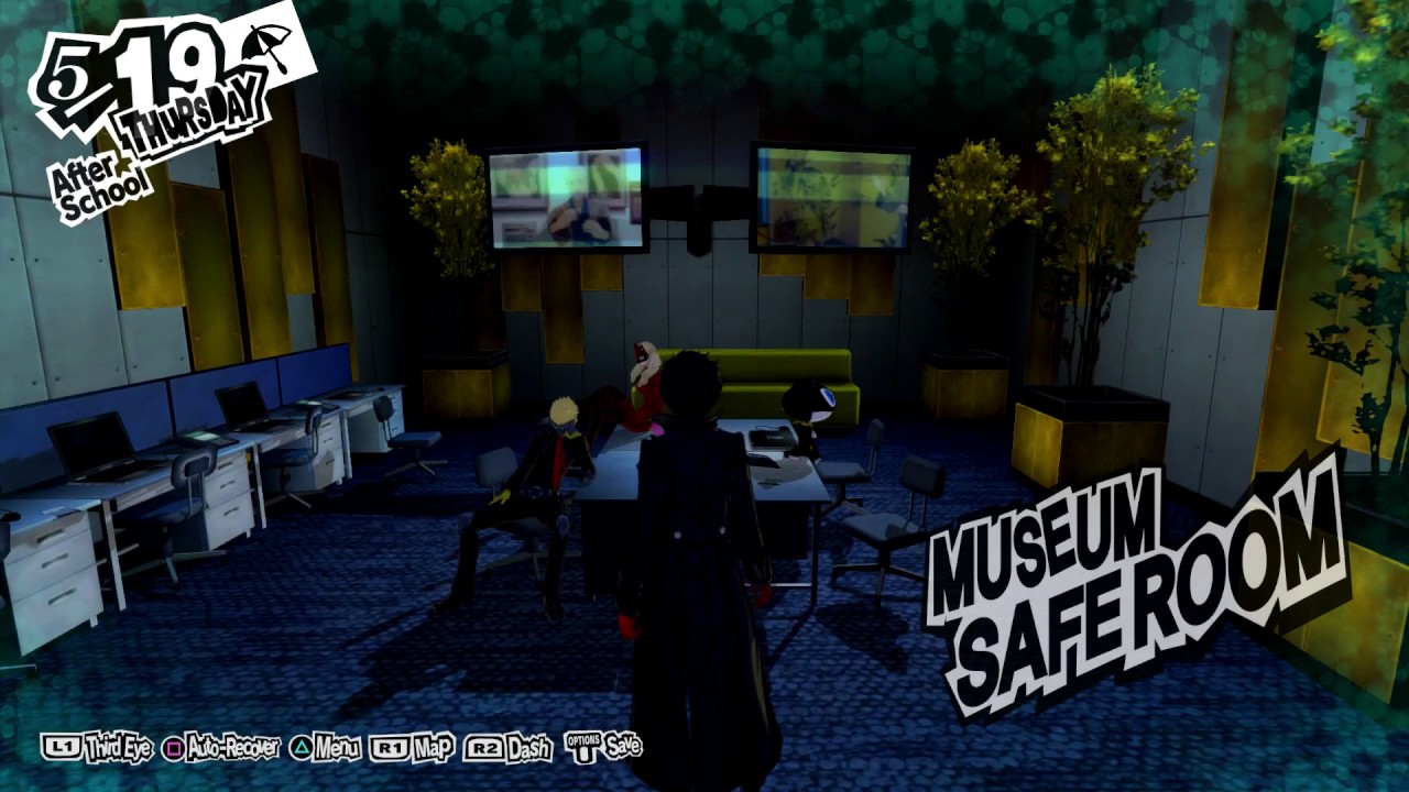 Persona 5 - 5-19: Moderame's Palace: Central Garden Saferoom Gameplay ...