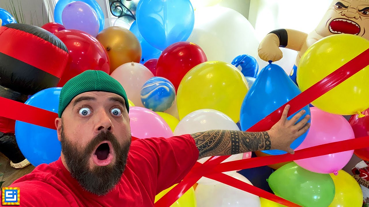 I Filled My House with Giant Balloons - Prank! - YouTube