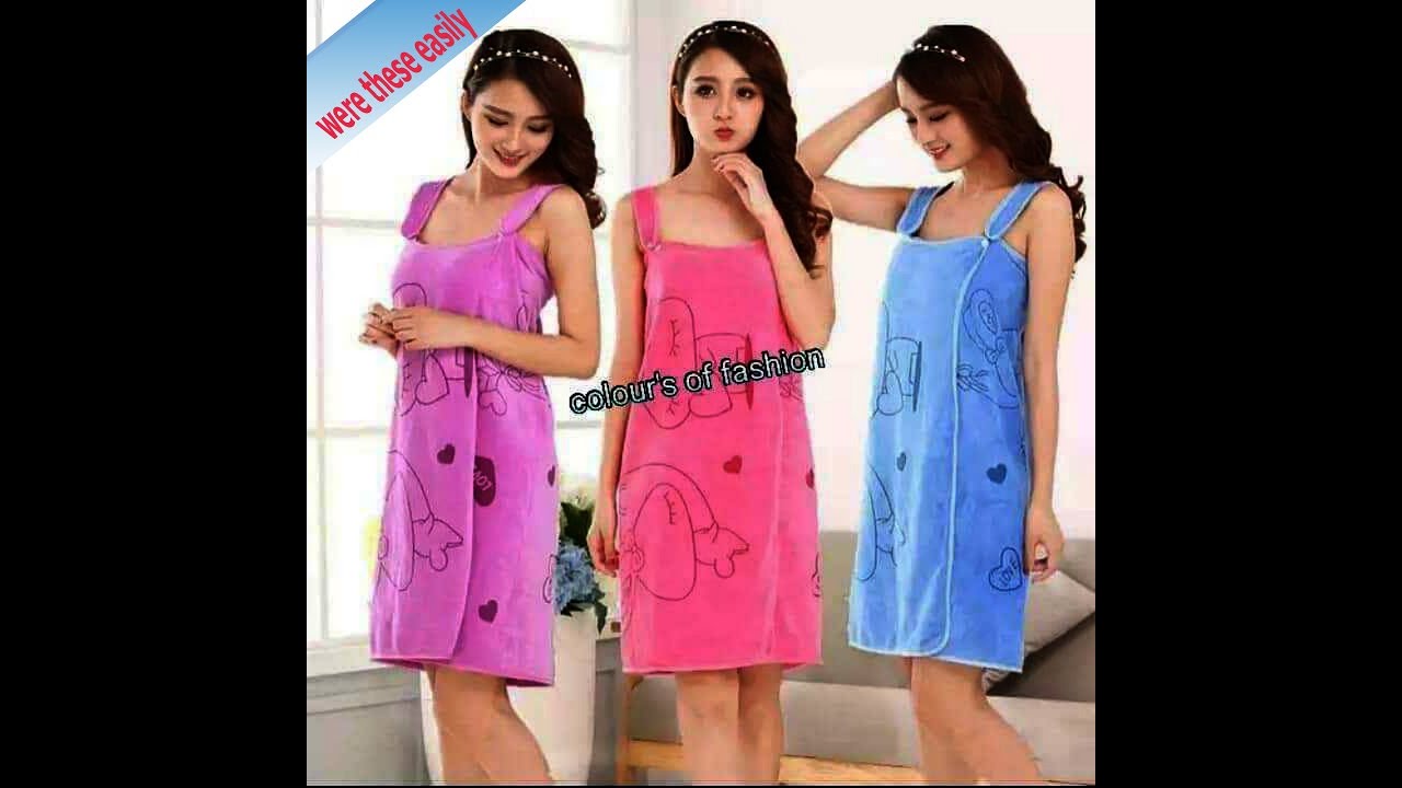 How to wear Bath towel - YouTube