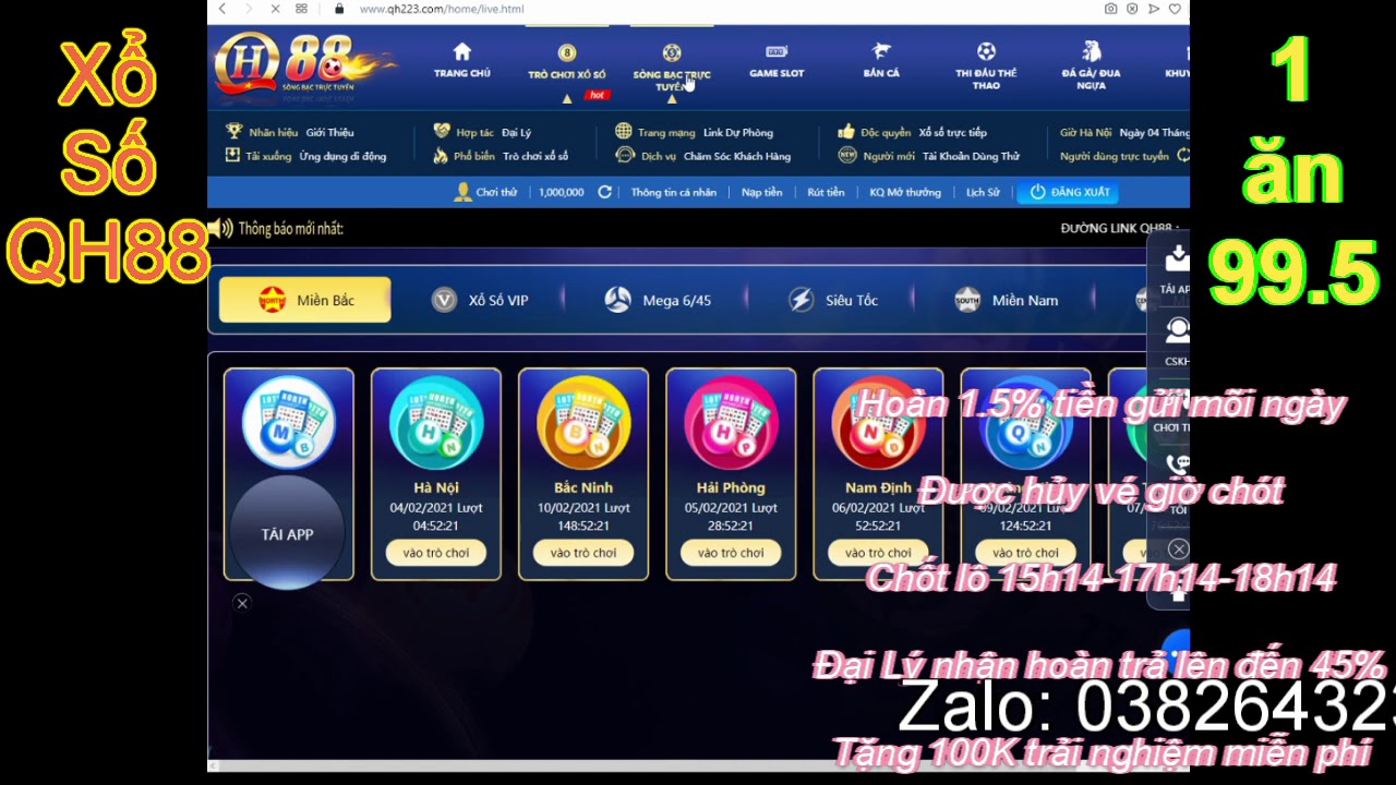 Lô Đề Online QH88 | Nhà cái QH88 | Nhà cái Số 1 Châu Á - YouTube
