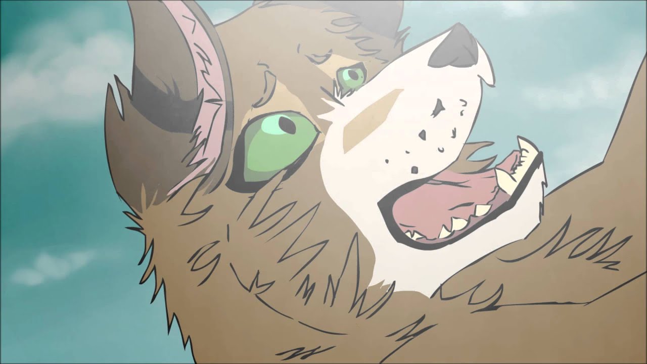 Wolf falling from the sky clip - YouTube