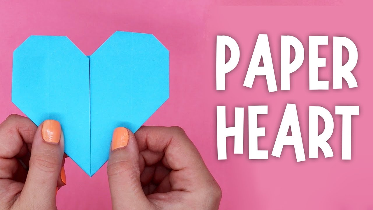 How to Make a Paper Heart | Easy Paper Crafts - YouTube