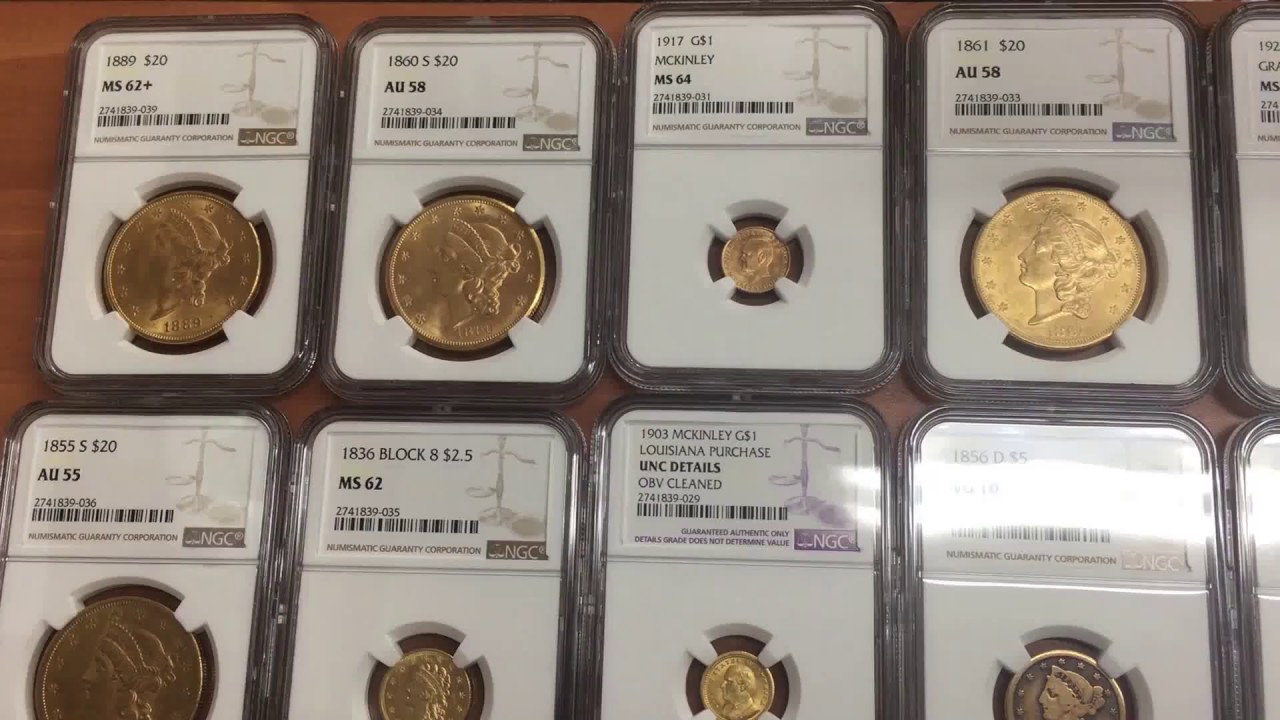 Over 1 million in Gold! New Certified Coins in Stock! - YouTube