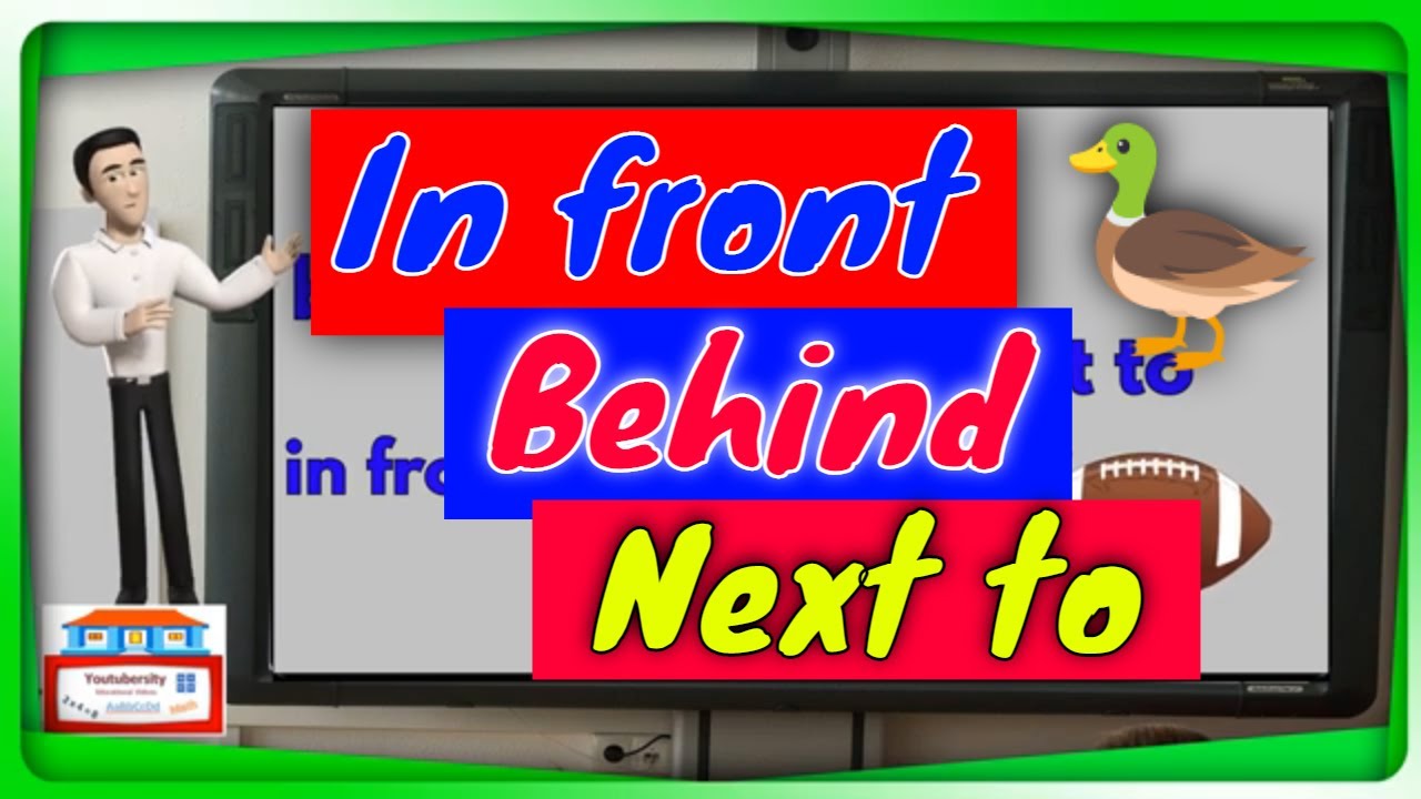 In front, Behind and Next to | PreK - K | Elementary School | All Ages ...