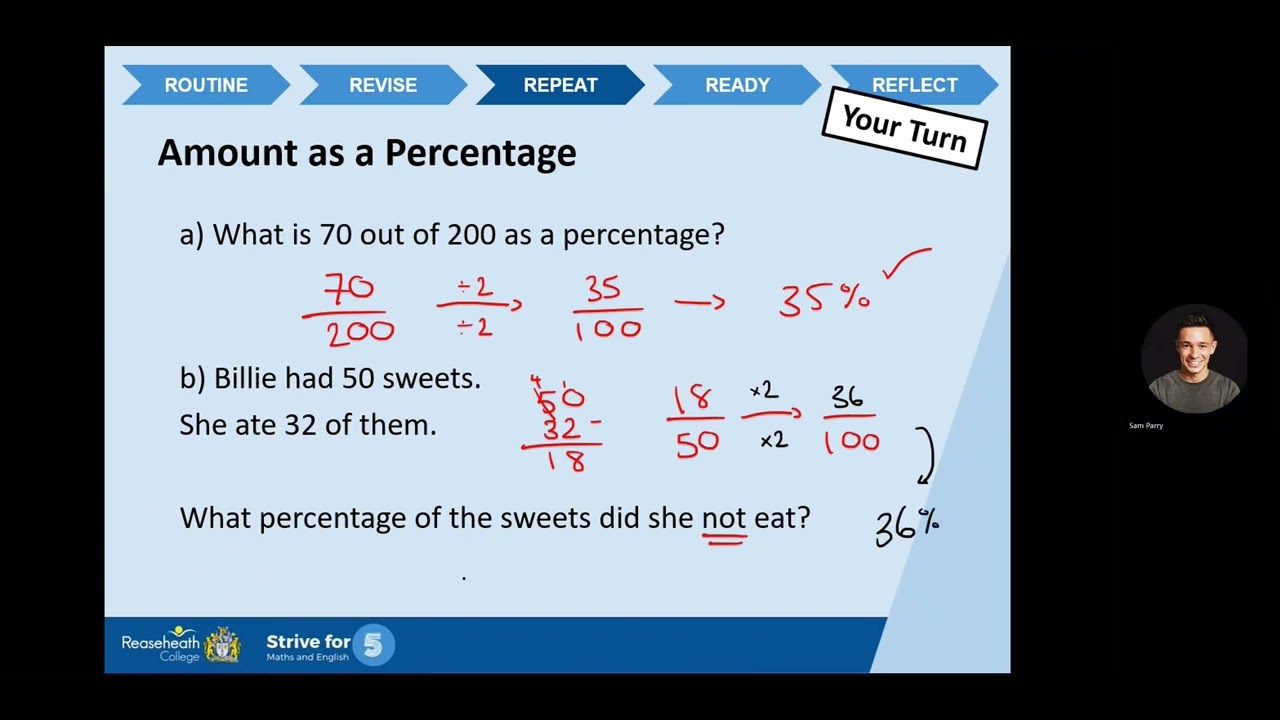Amounts as a Percentage (Paper 1 Revision - November 2022) - YouTube