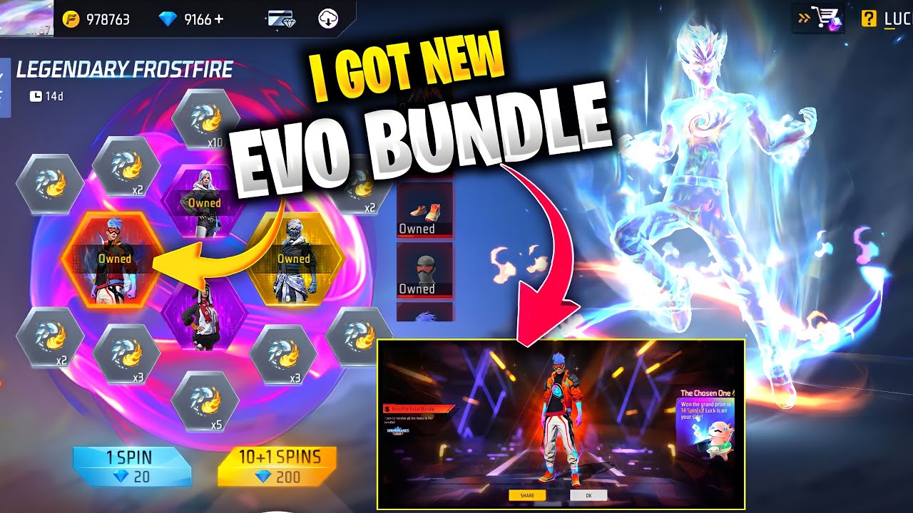 I GOT LEGENDRY FROSTFIRE BUNDLE | FF NEW EVENT TODAY | FREE FIRE NEW ...