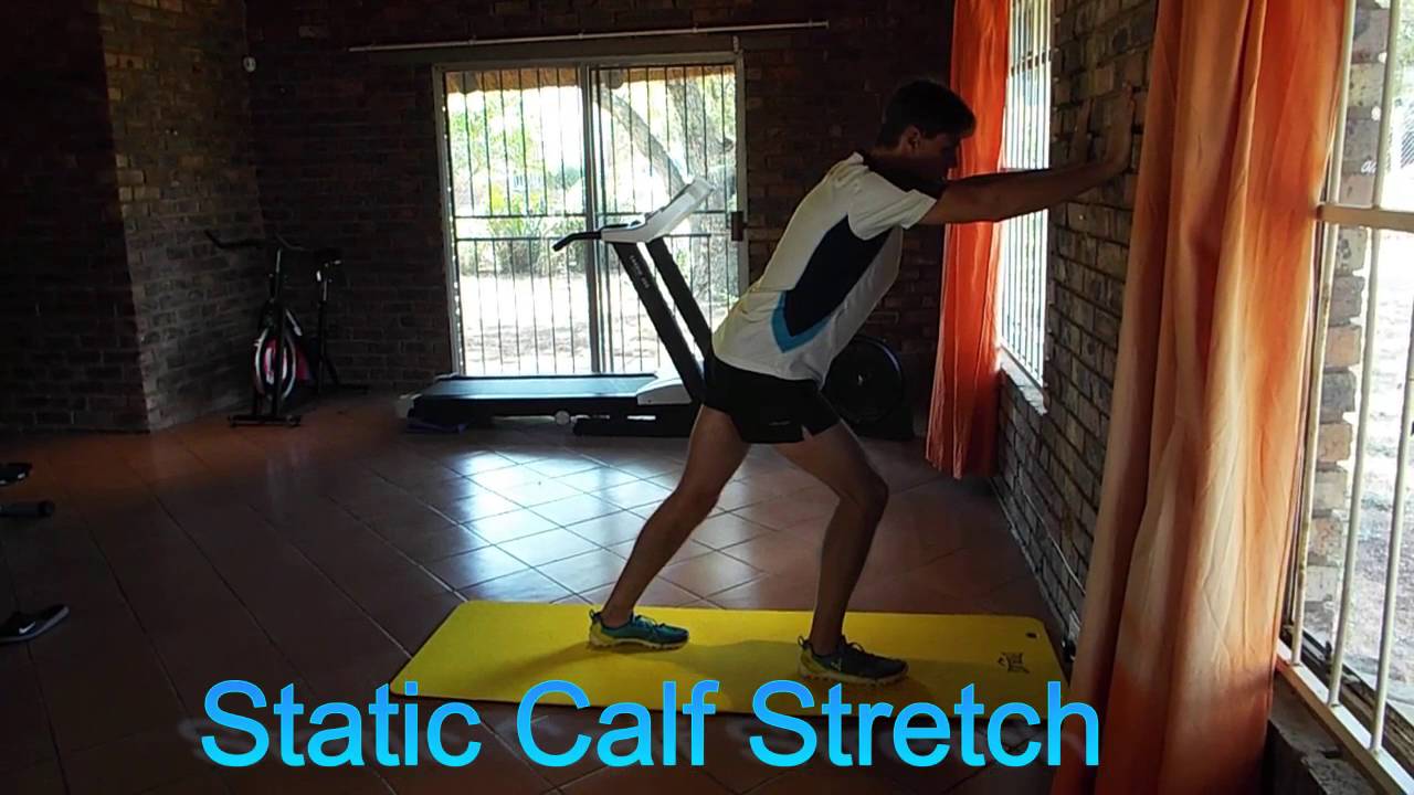 Static Calf Stretch - YouTube
