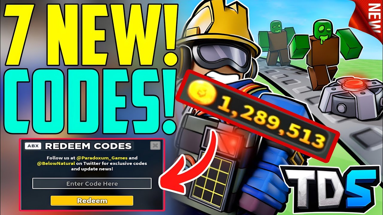 *NEW* ALL WORKING CODES FOR TOWER DEFENSE SIMULATOR - ROBLOX TDS CODES ...
