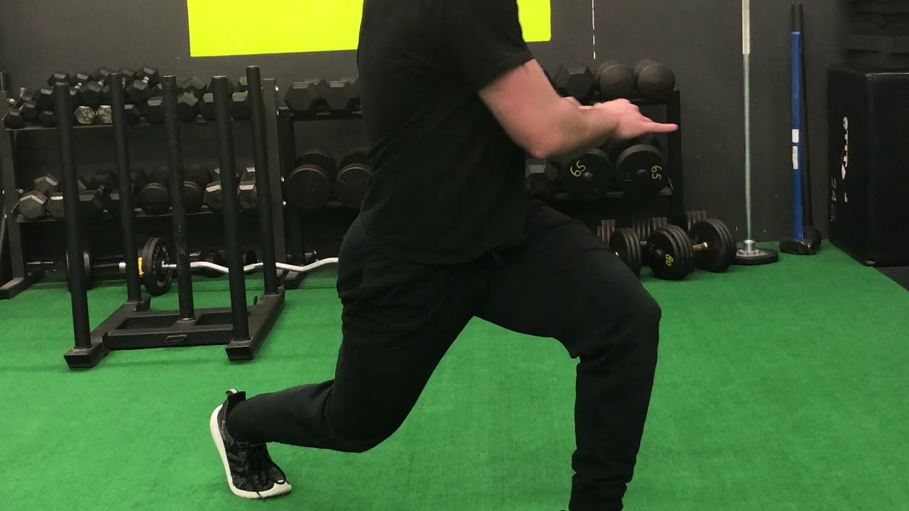 Split Squat + Rotation - YouTube