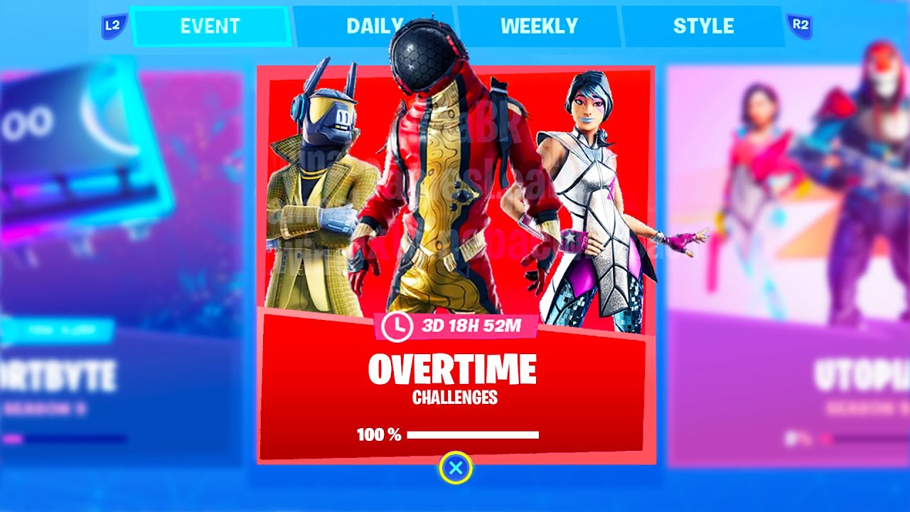 The New OVERTIME Rewards In Fortnite Season X! - YouTube