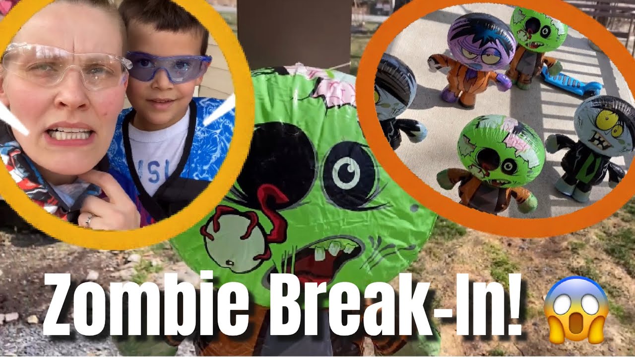Zombie Break-In | Kids fighting #Zombies | Funny Kids #Stories | The CJ ...